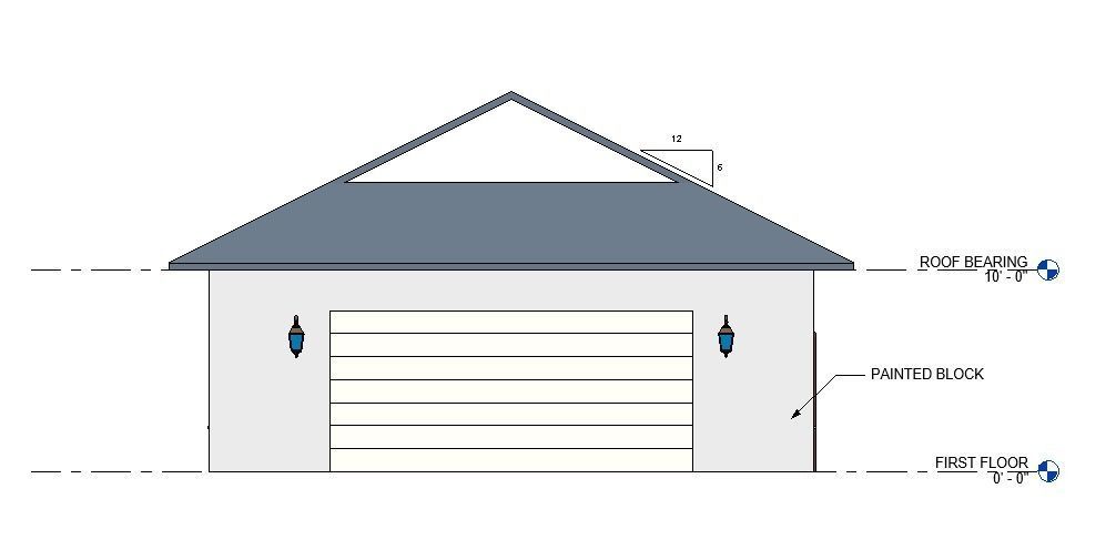Revit - Detached Garage Boston Hip 3D model | CGTrader