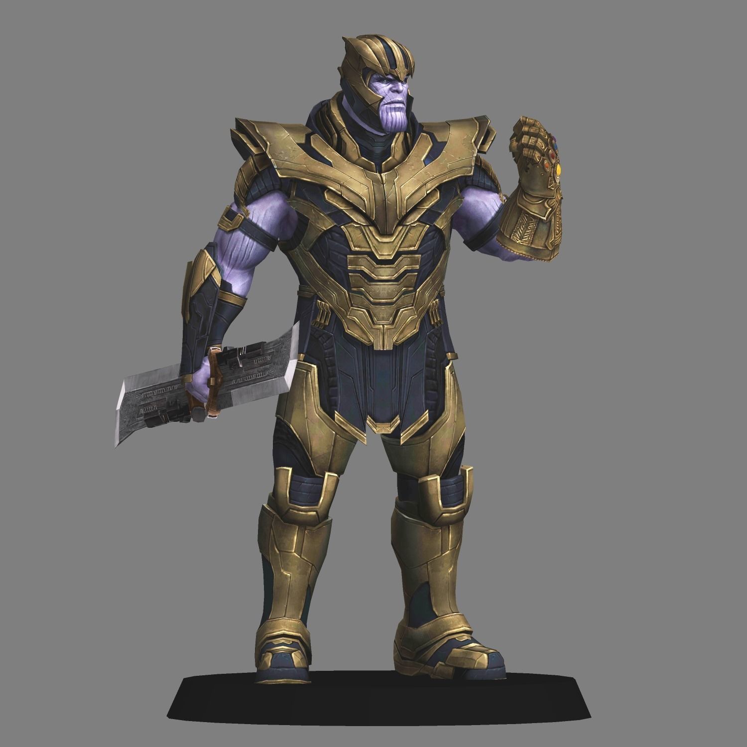 Thanos Avengers Endgame LOW POLY 3D model 3D printable | CGTrader