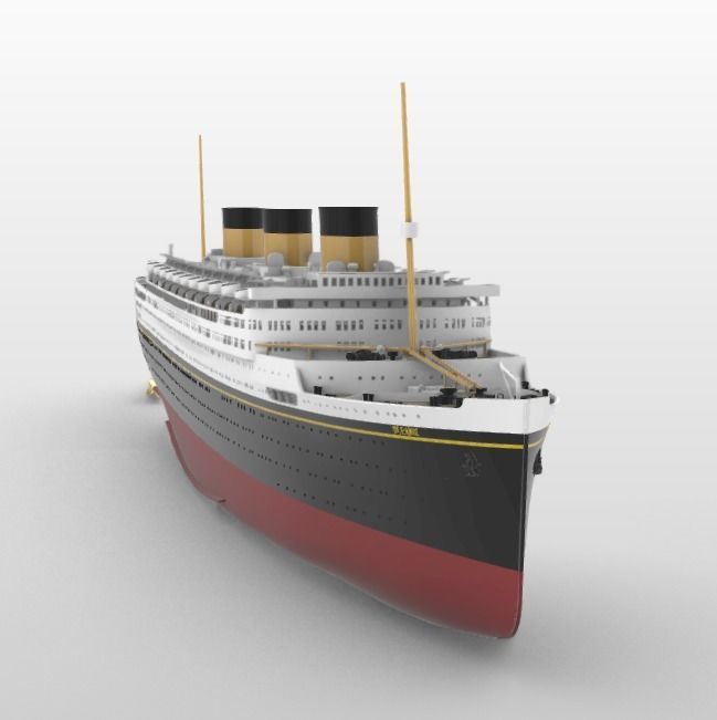 Print ready OCEANIC III White Star Line mega ocean liner 3D model 3D ...
