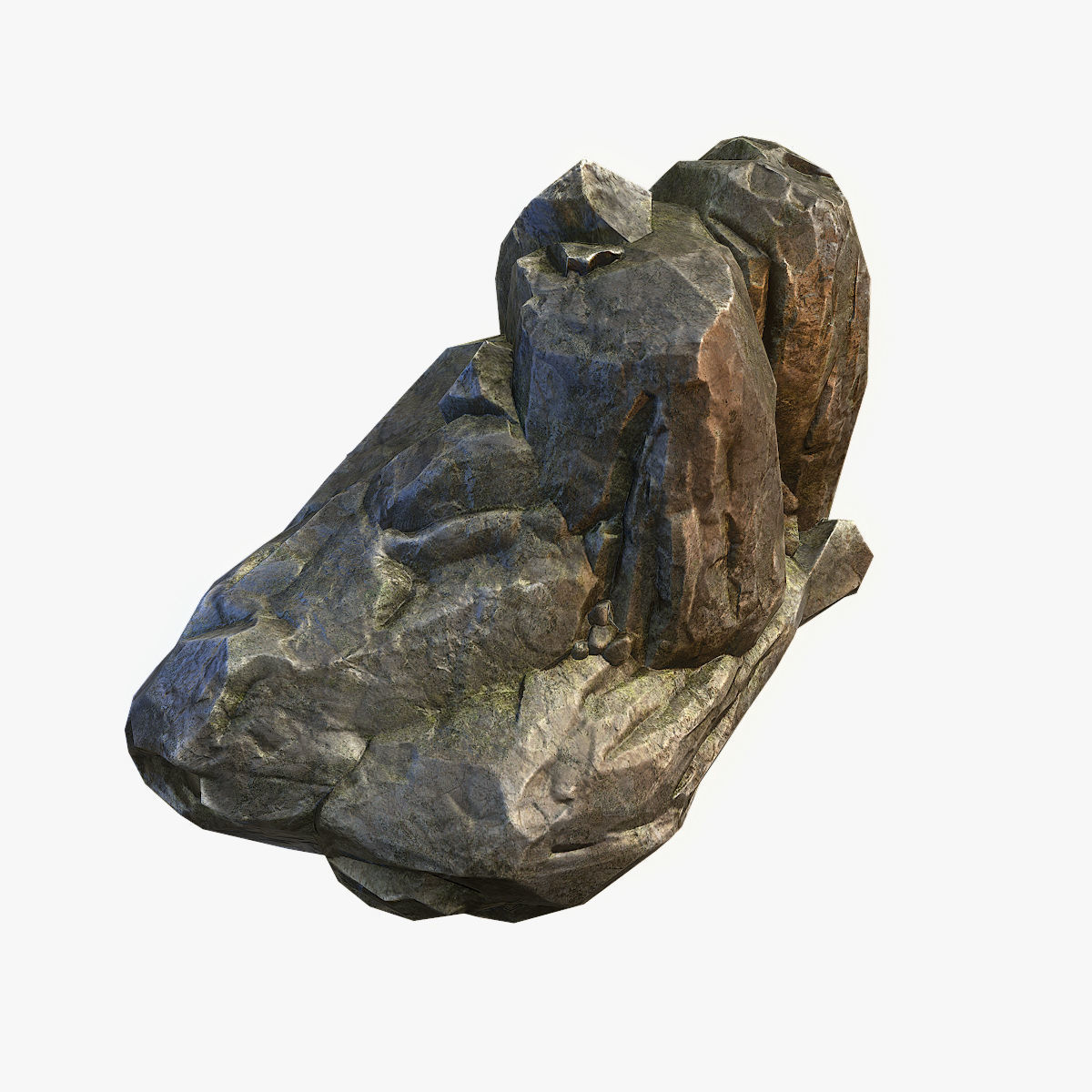 3D model Mossy Boulder 6 VR / AR / low-poly | CGTrader