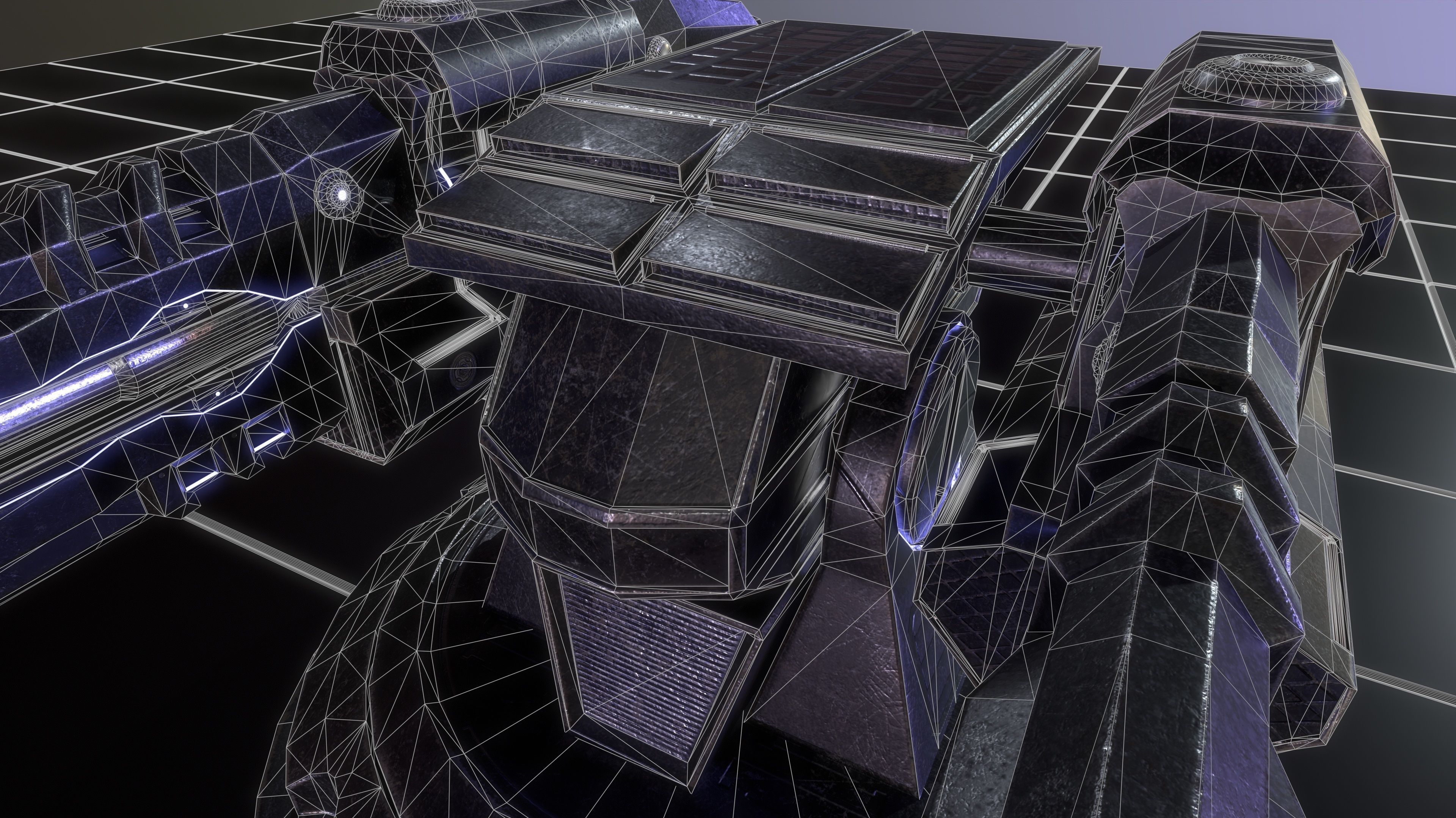 3D model Sci-fi Turret for space ship or base VR / AR / low-poly | CGTrader