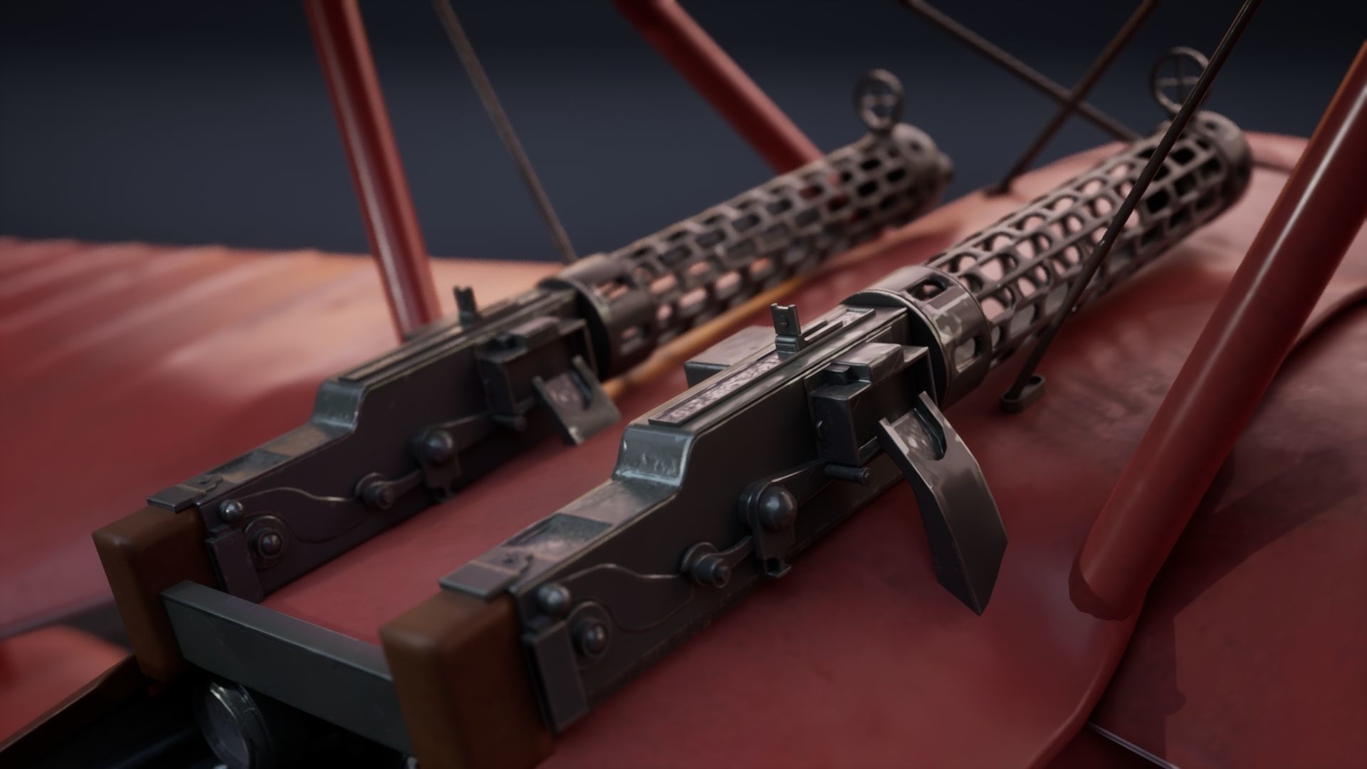 Fokker Dr1 - ww1 Red baron 3D model rigged | CGTrader