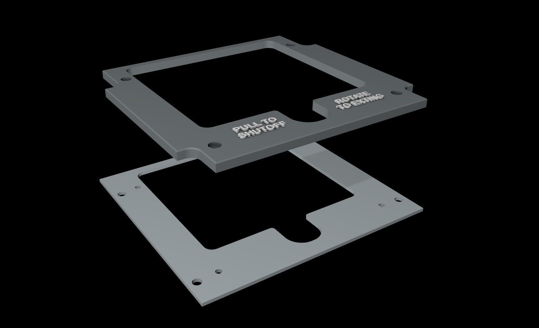 EMBRAER E1 OVERHEAD - FIRE PANELS 3D model 3D printable | CGTrader