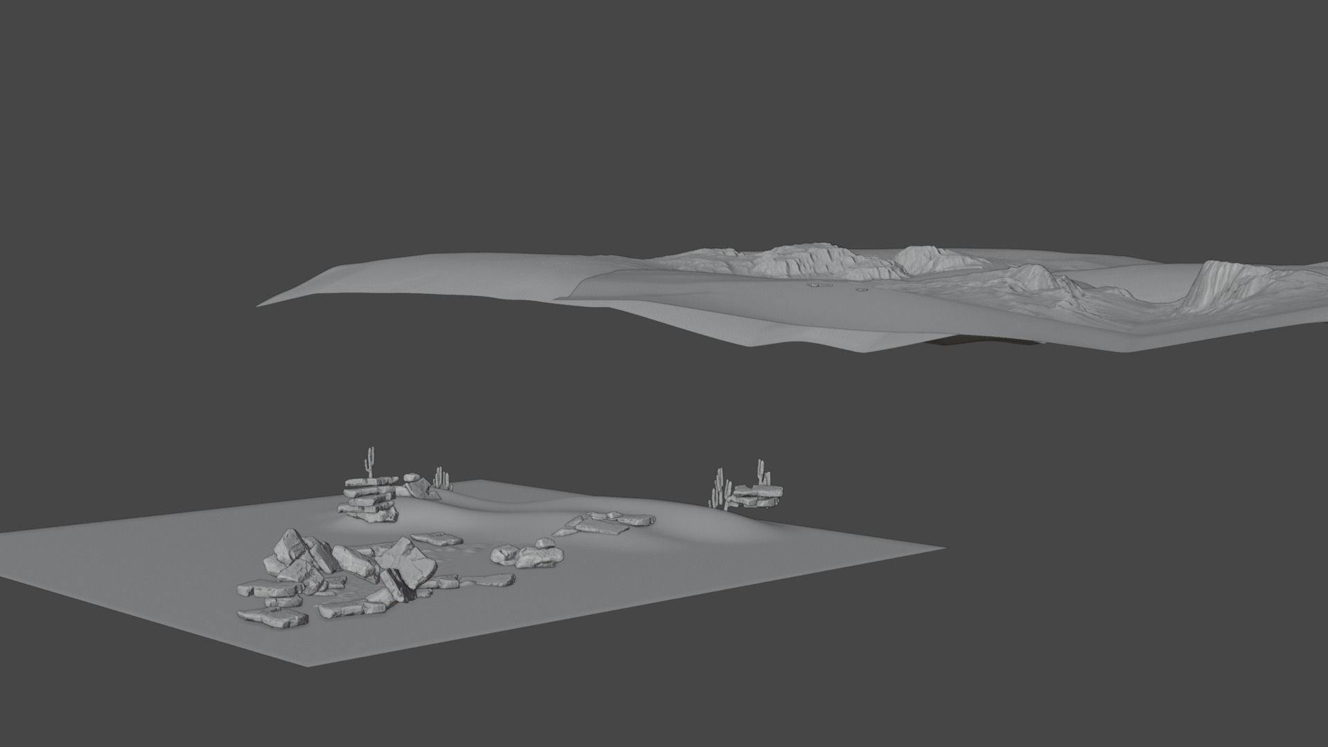 Desert Landscape 3D model | CGTrader