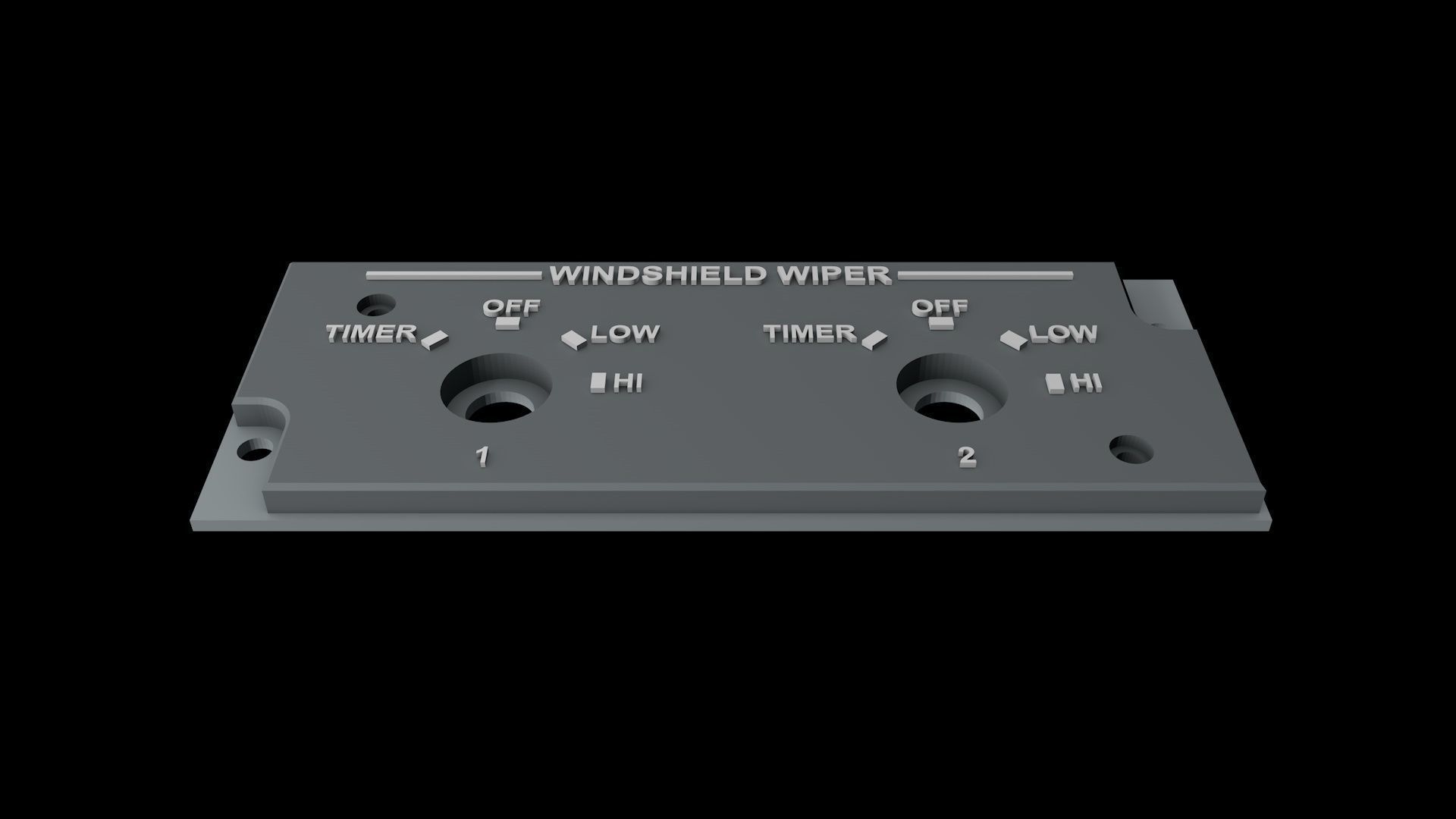 EMBRAER E1 OVERHEAD - WINDSHIELD WIPER PANEL 3D model 3D printable ...