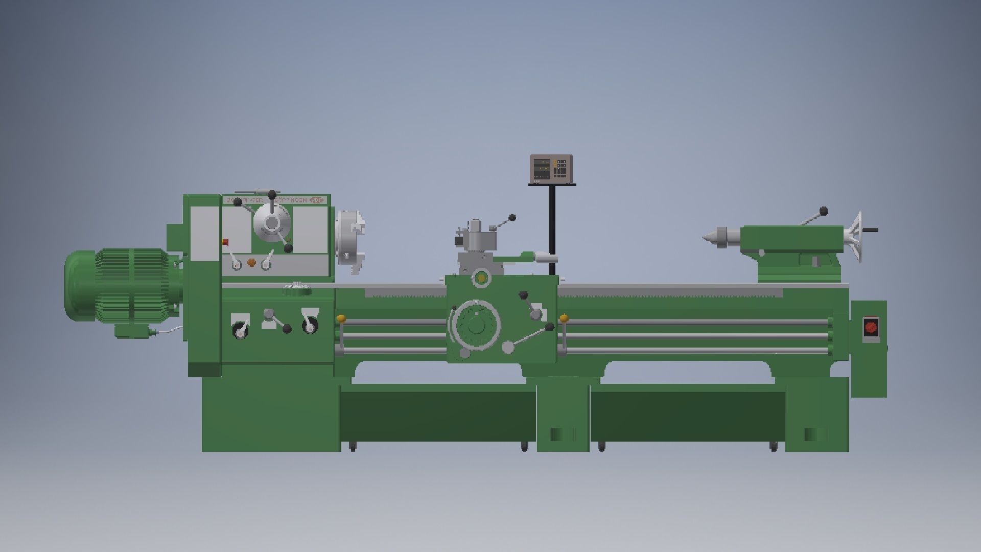 Conventional Lathe Machine 3Dmodel 3D model | CGTrader