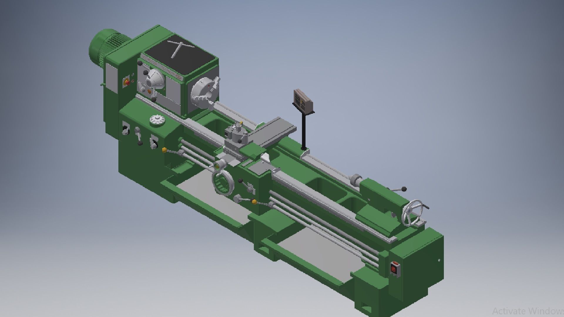 Conventional Lathe Machine 3Dmodel 3D model | CGTrader
