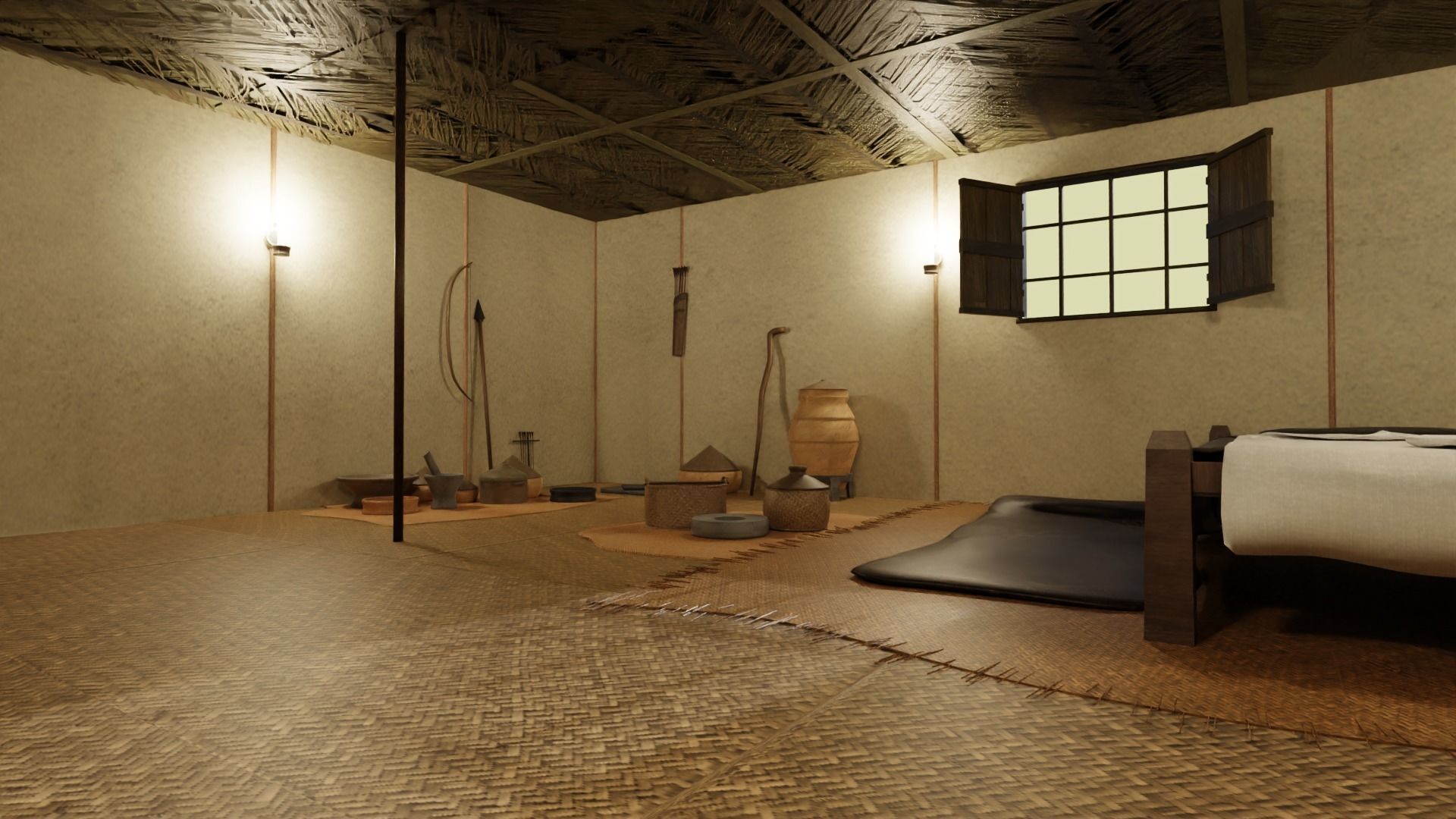 House of the Prophet Muhammad - exterior interior 3D model | CGTrader