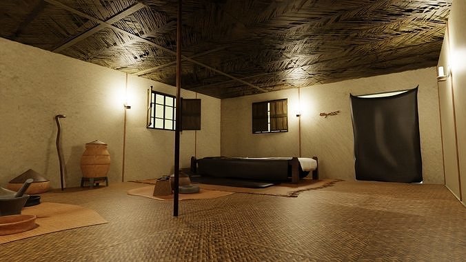 House of the Prophet Muhammad - exterior interior 3D model | CGTrader
