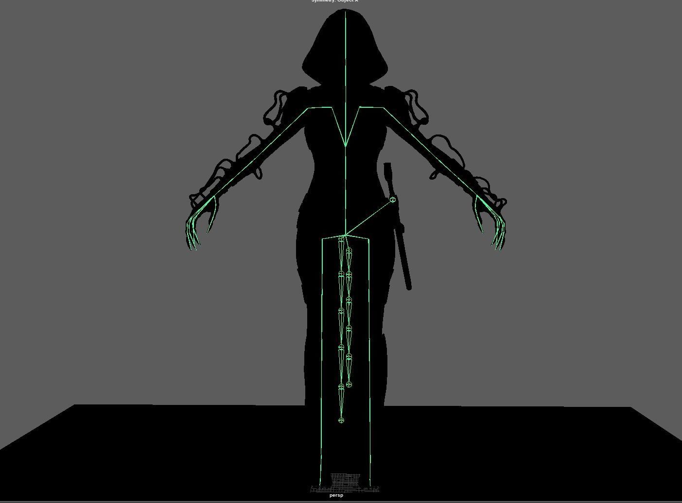 3D model Biomechanical monster girl VR / AR / low-poly | CGTrader