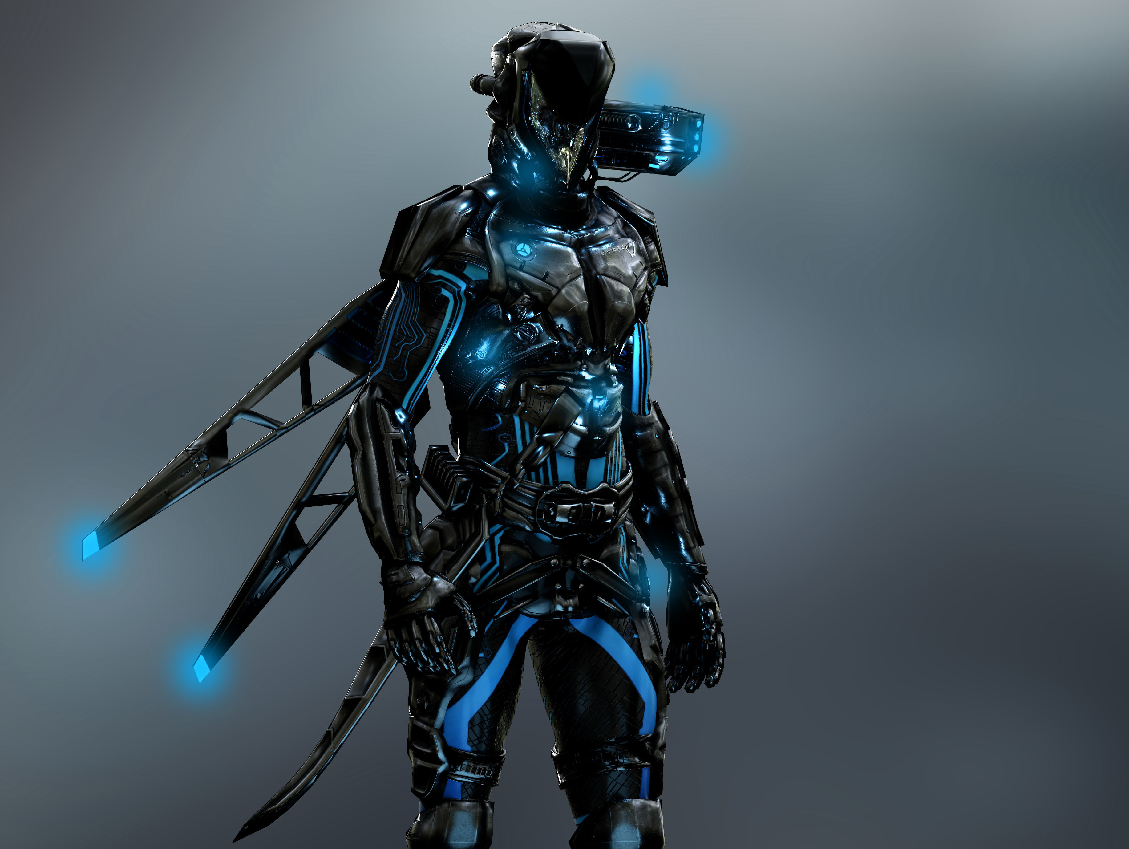 3D model Sci Fi Paratrooper VR / AR / low-poly rigged | CGTrader