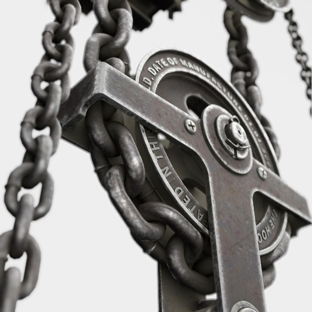 HOOK AND CHAINS 3D model | CGTrader