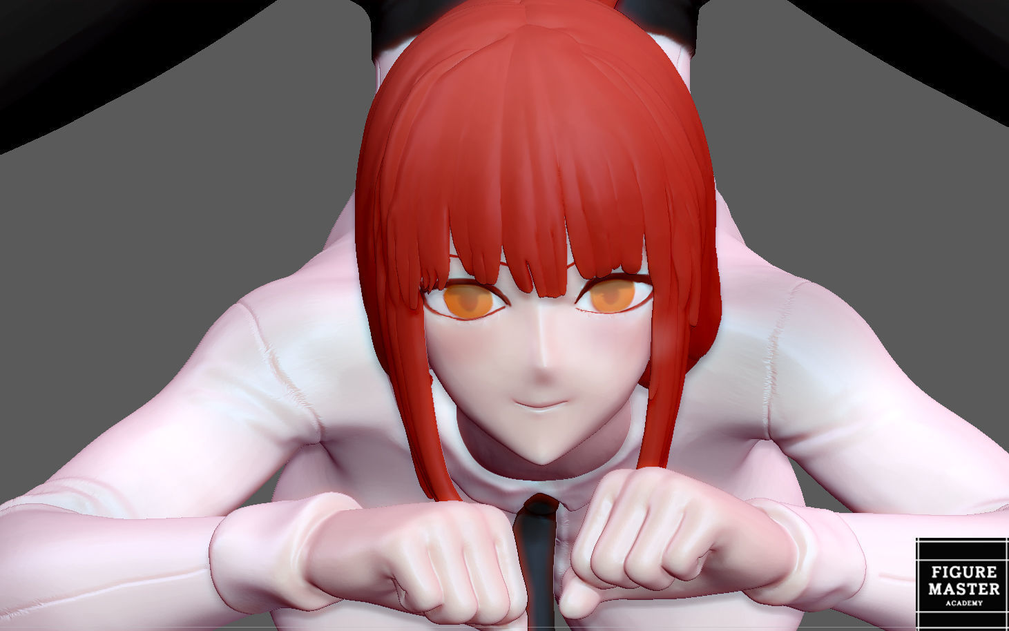 MAKIMA JACK O CHALLENGE POSE CHAINSAWMAN ANIME GIRL CHARACTER 3D model ...