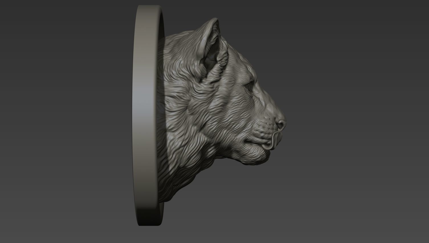 Lion cub head 3D model 3D printable | CGTrader