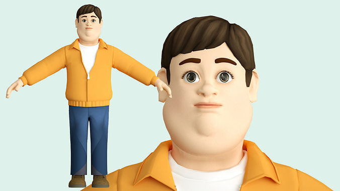 cartoon uncle uncle father 3D model | CGTrader