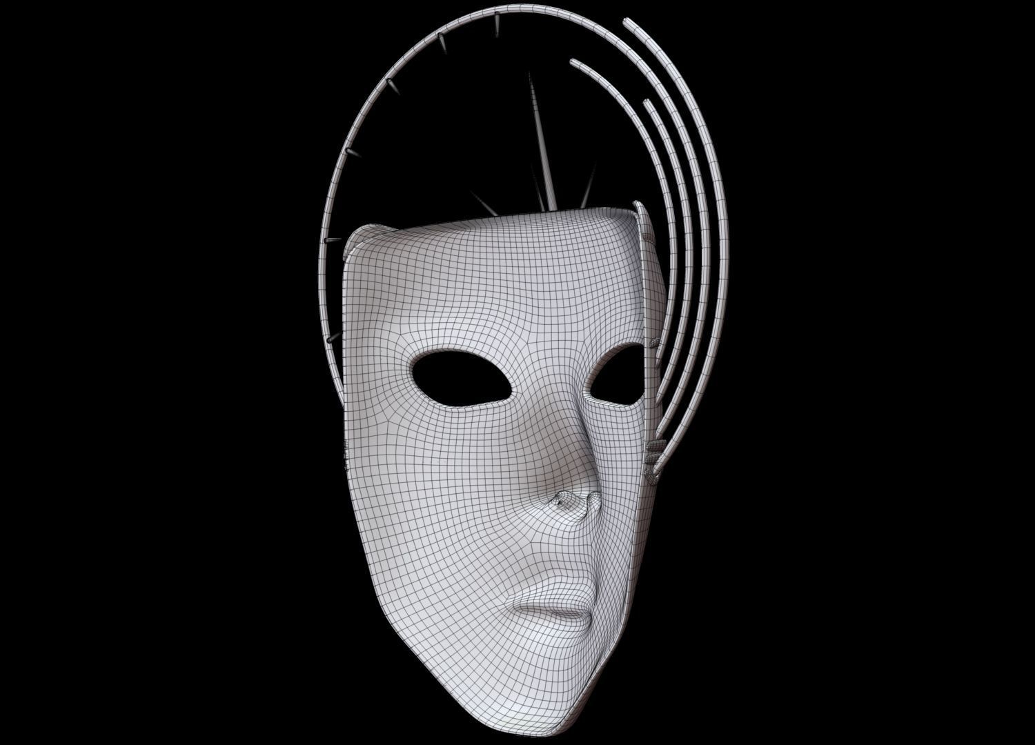 Mask Face 3D model | CGTrader