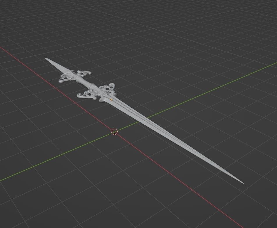Sword of Miracle 3D model from Lineage2 Game 3D print model 3D model 3D ...