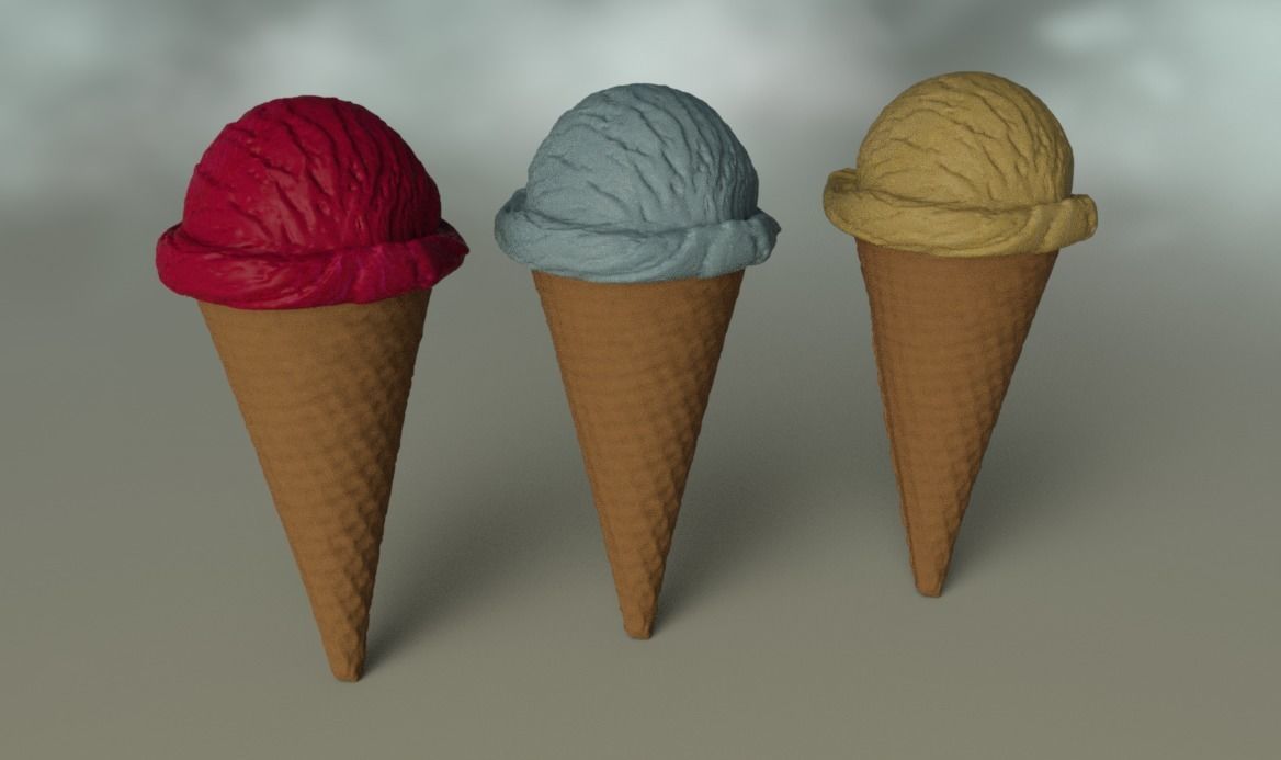 ice cream balls 3D model | CGTrader
