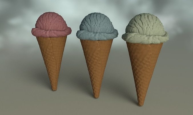 ice cream balls 3D model | CGTrader