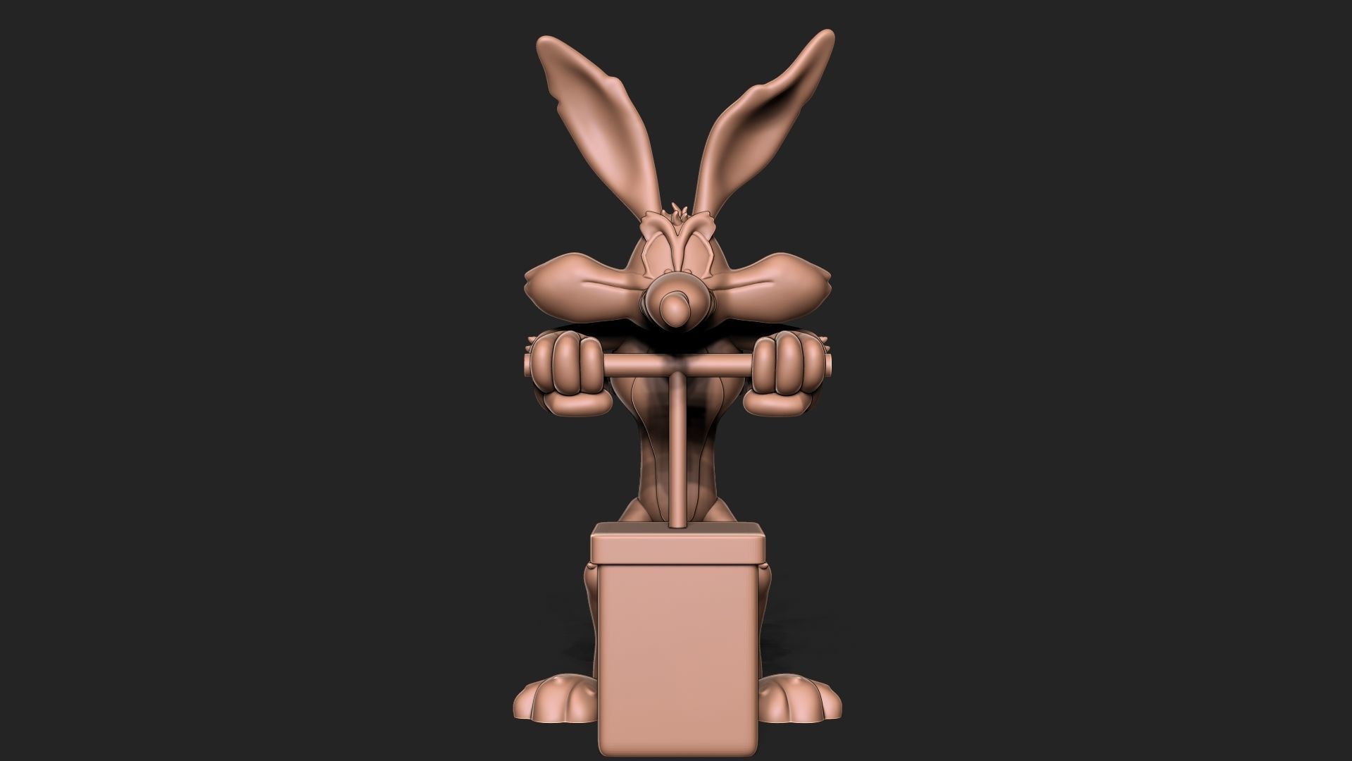 Wile E Coyote 3D model 3D printable | CGTrader