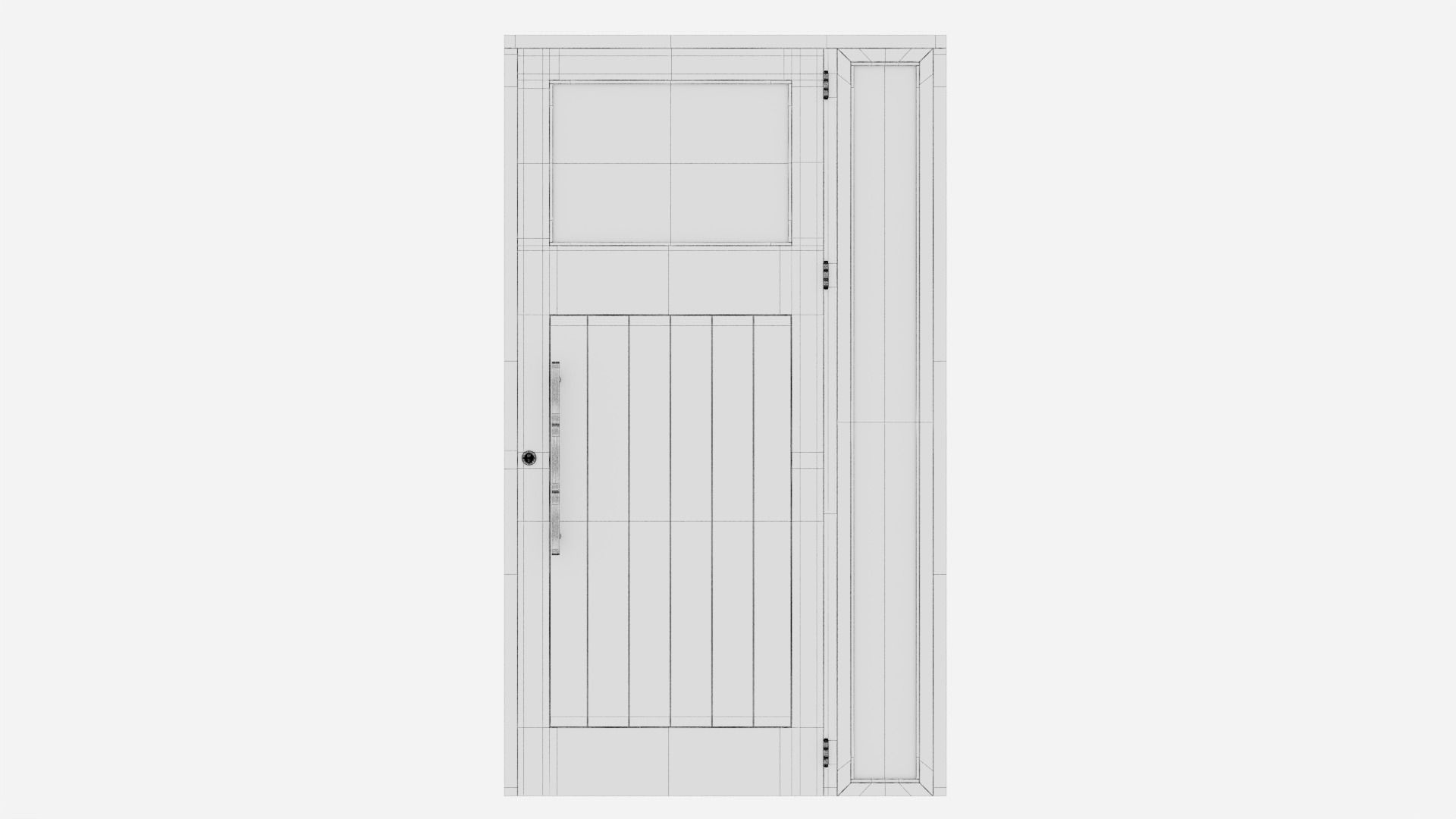 Aluminium door 89 3D model | CGTrader