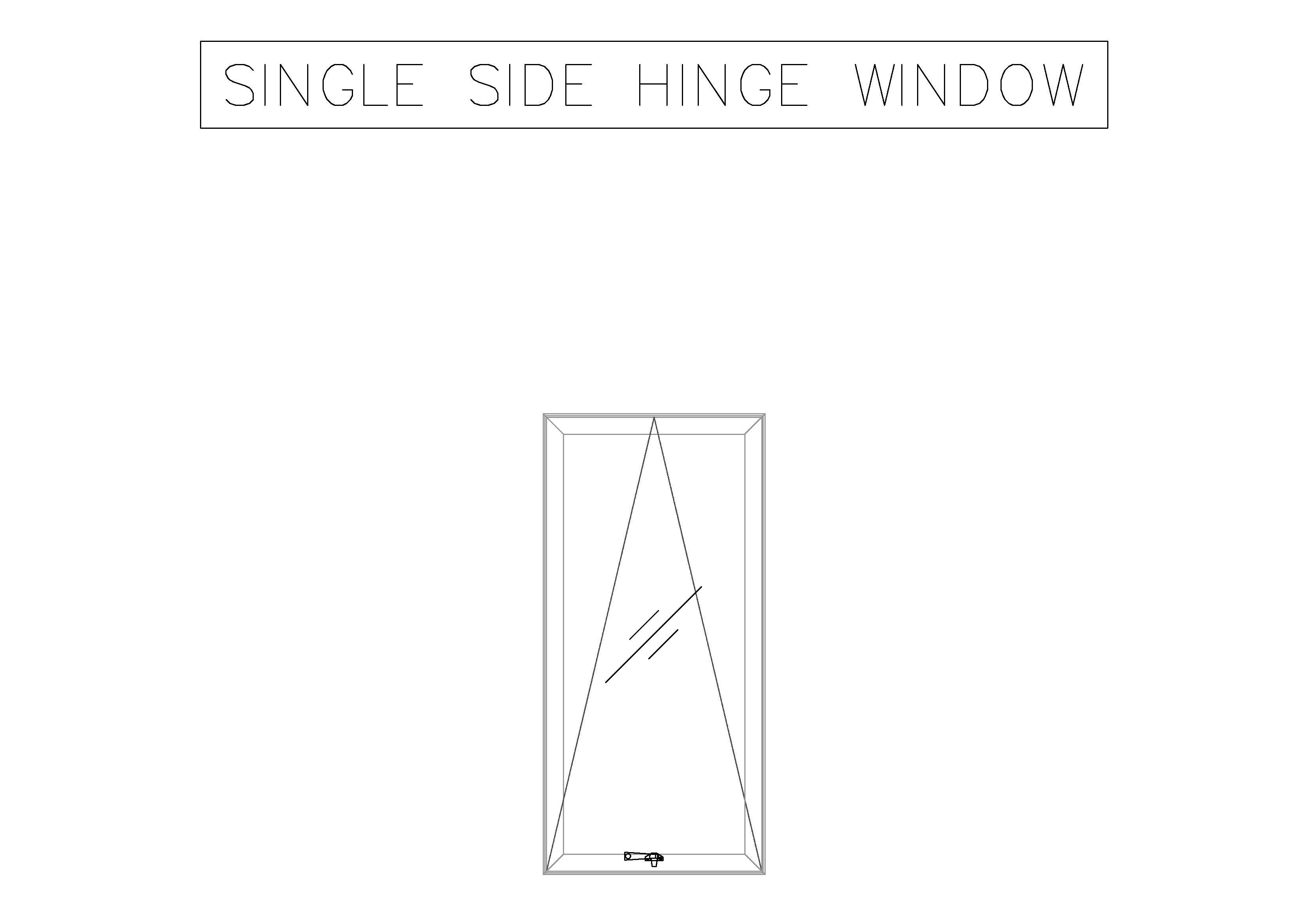 2D Casement Windows Top View 3D model | CGTrader