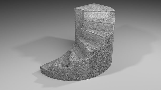 Stair - Right Spiral 3D model | CGTrader
