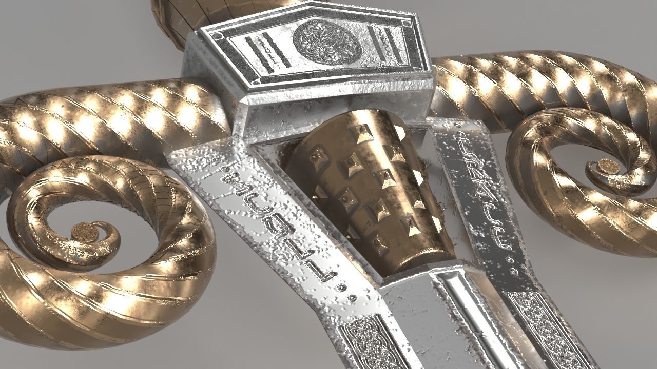 3D model The Skull Cracker Sword VR / AR / low-poly | CGTrader