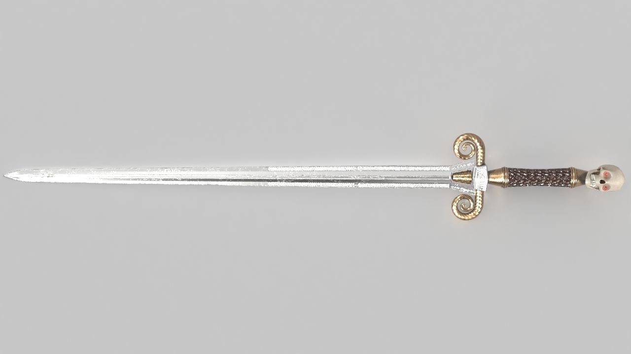 3D model The Skull Cracker Sword VR / AR / low-poly | CGTrader