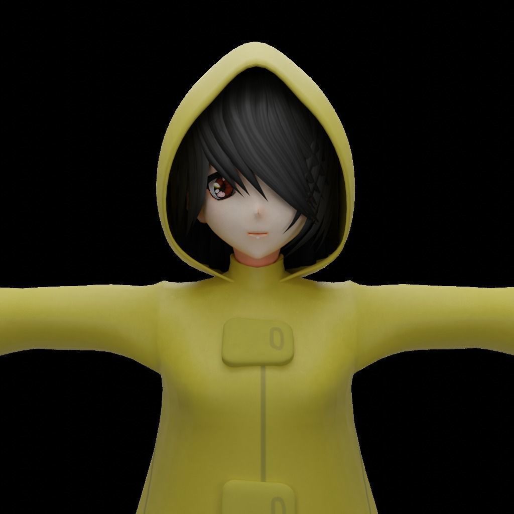 3D model 3D Girl Model from Little Nightmare low-poly 3D model VR / AR ...