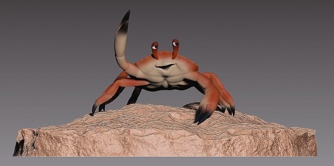 Stylized crab 3D model 3D printable | CGTrader