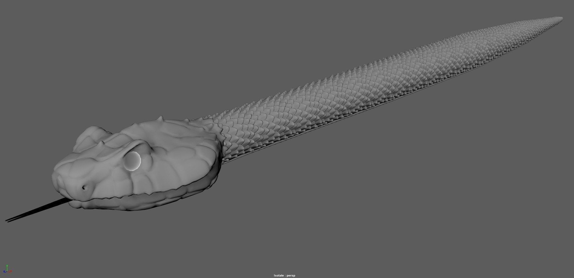 Realistic Rattlesnake Model statue of snake 3D model rigged | CGTrader