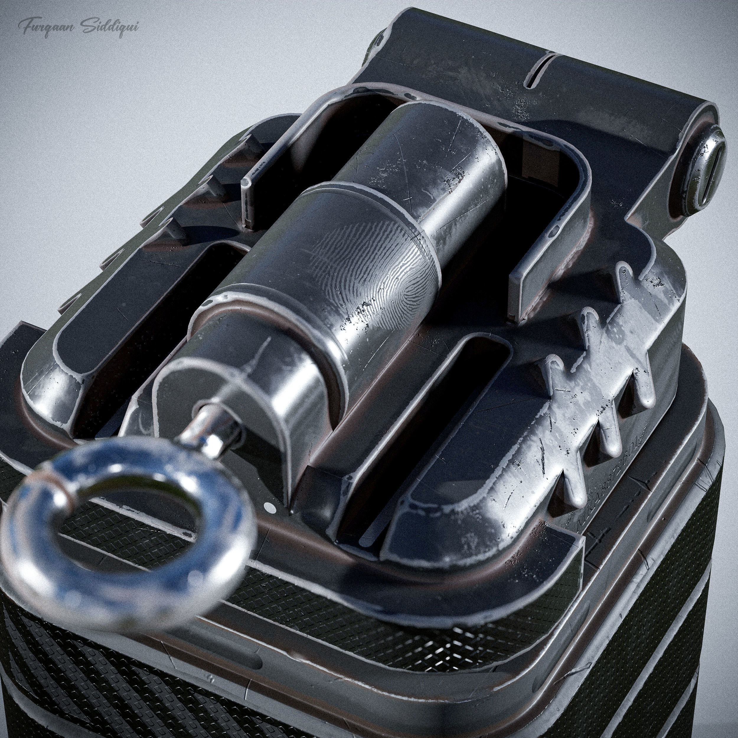 3D model Sci-fi Bulky Frag Grenade VR / AR / low-poly | CGTrader