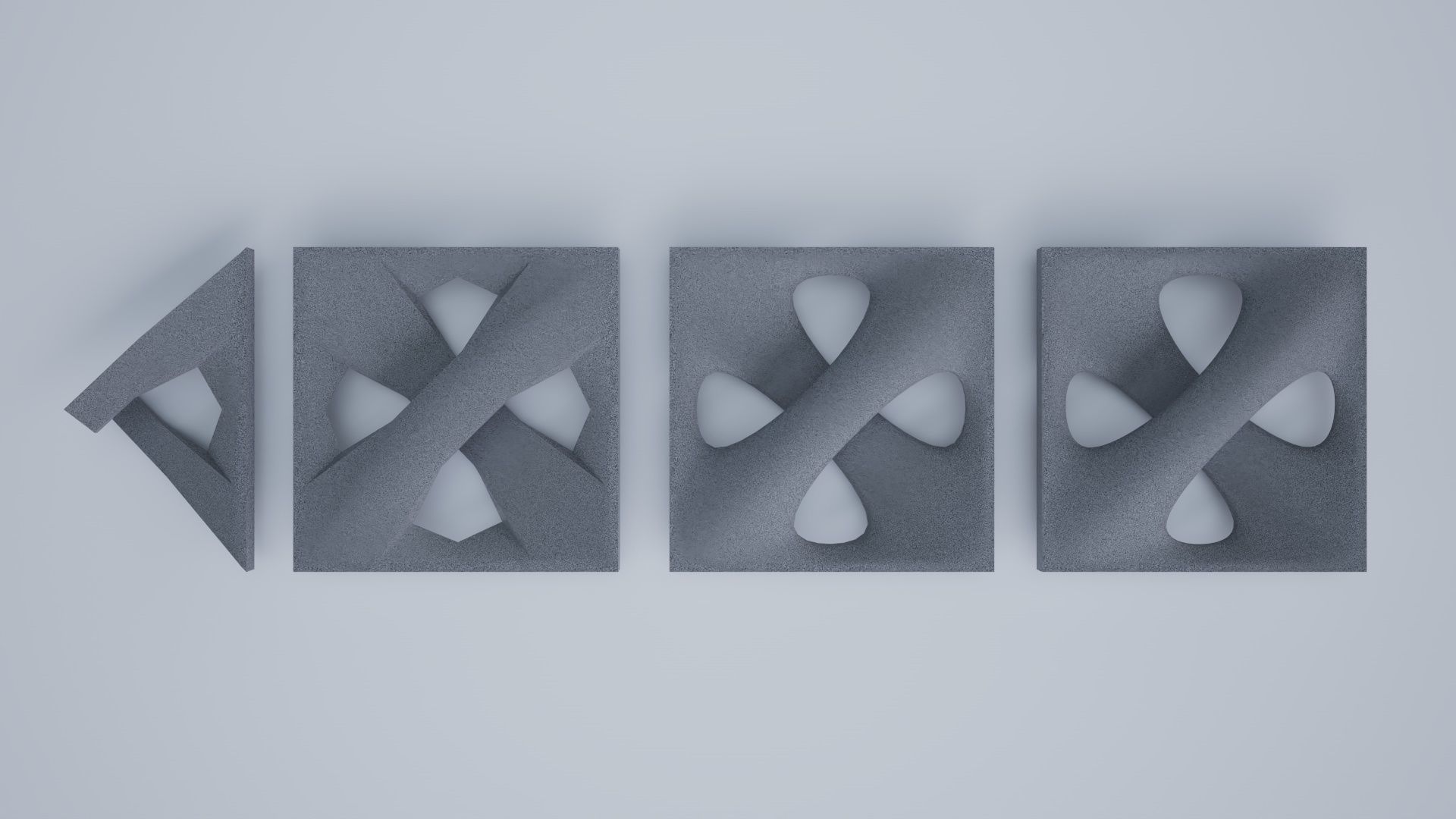 3D model Erwin Hauer Matrix 54 VR / AR / low-poly | CGTrader