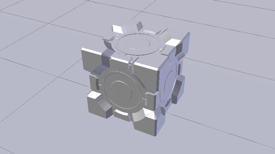 3D model Portal Cube VR / AR / low-poly | CGTrader