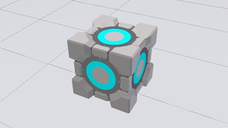 3D model Portal Cube VR / AR / low-poly | CGTrader