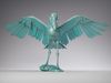 Shoebill statue of bird in turquoise 3D model 3D printable | CGTrader
