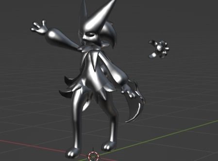 meowscarada pokemon scarlet and violet 3d figurine 3D model 3D ...