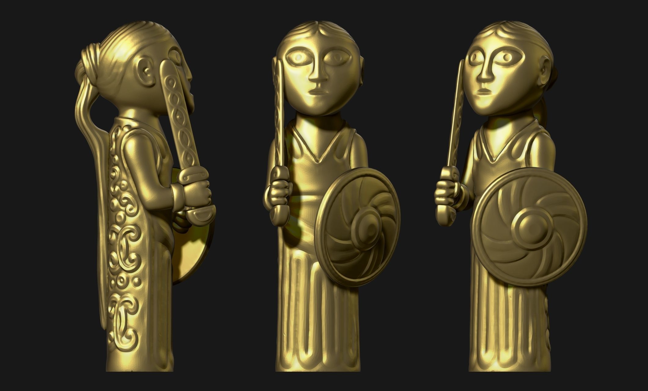 Valkyrie Statuille - CNC and 3D model 3D printable | CGTrader