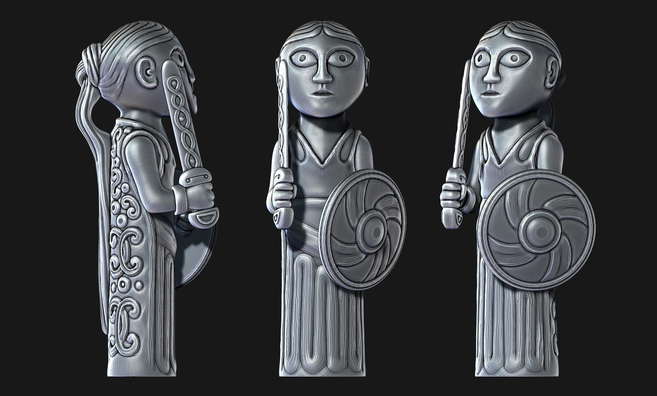 Valkyrie Statuille - CNC and 3D model 3D printable | CGTrader