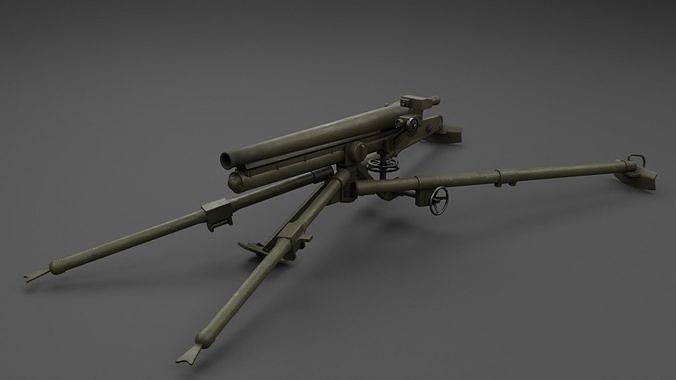 3D model Type 11 37 mm infantry gun VR / AR / low-poly | CGTrader