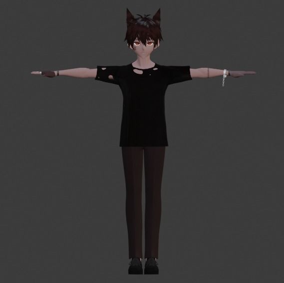 3D model Anime Boy 3D Low-poly Model VR / AR / low-poly | CGTrader