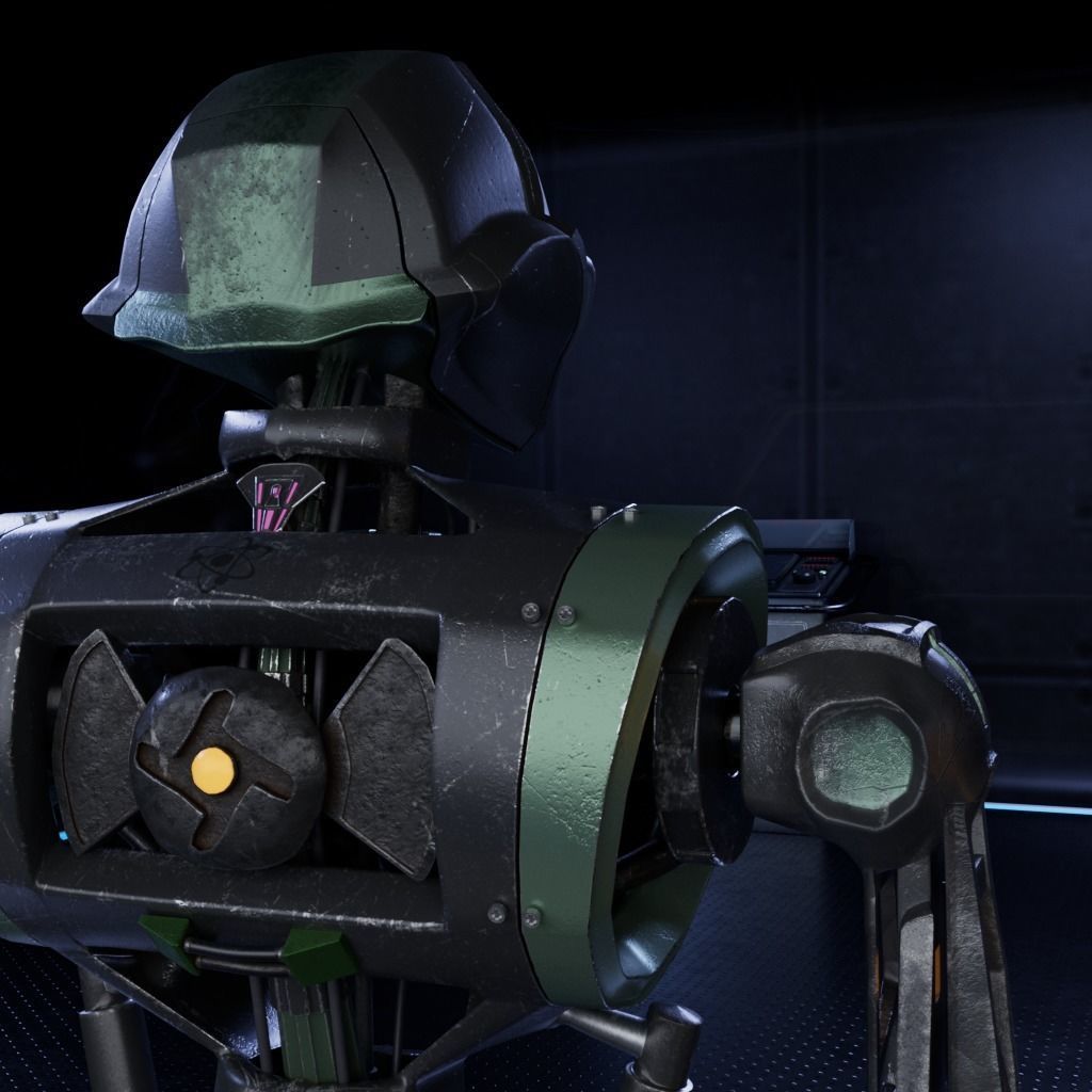 sci fi android robot 3D model | CGTrader