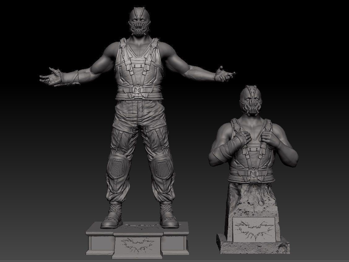 Dark Knight Rises Bane 3D model 3D printable | CGTrader