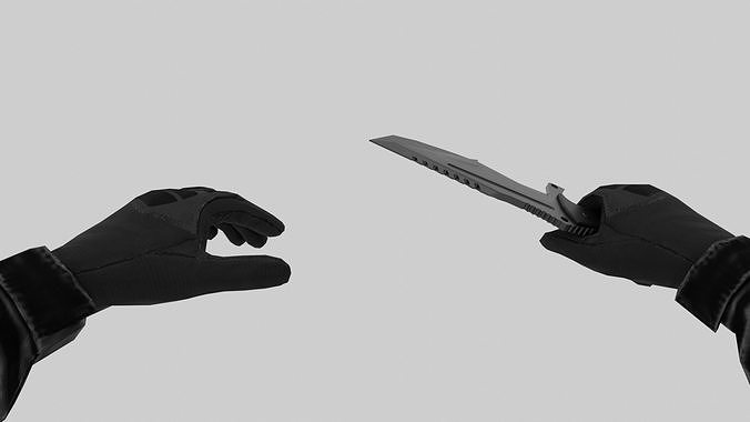 3D model Fps knife animations VR / AR / low-poly | CGTrader