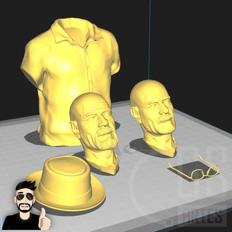 WALTER WHITE - BREAKING BAD 3D model 3D printable | CGTrader