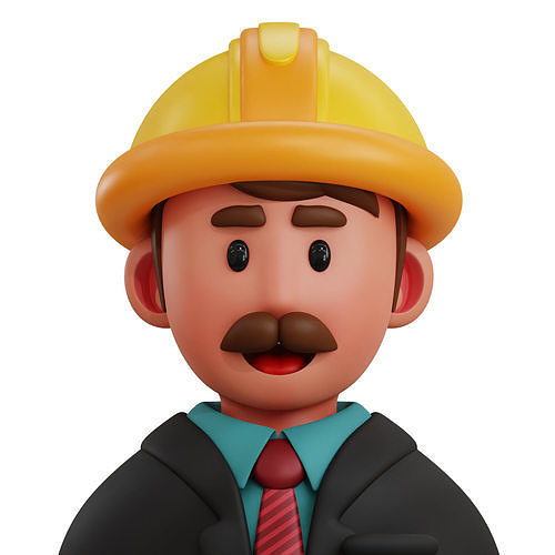 3D model 3d avatar profession as Engineer VR / AR / low-poly | CGTrader