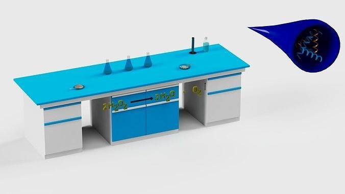 3D model Hydrogen peroxide Liquid table VR / AR / low-poly | CGTrader