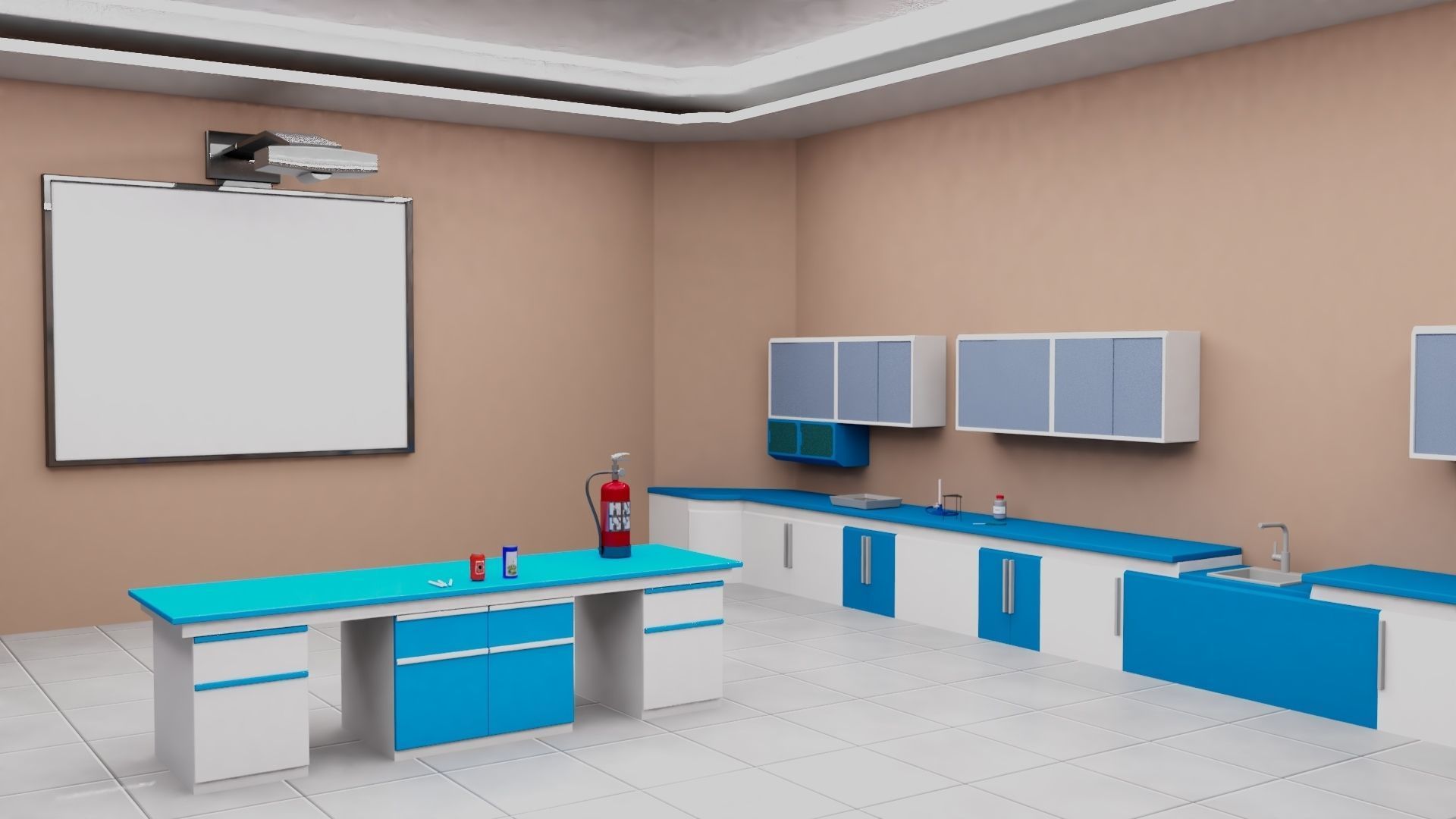 3D model Synthesis reactions Lab VR / AR / low-poly | CGTrader