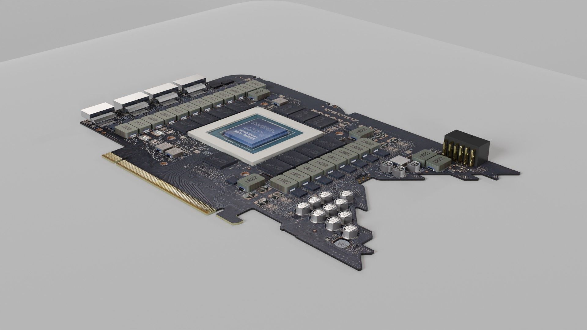 Nvidia GeForce RTX 4090 FE - no heatsink 3D model | CGTrader